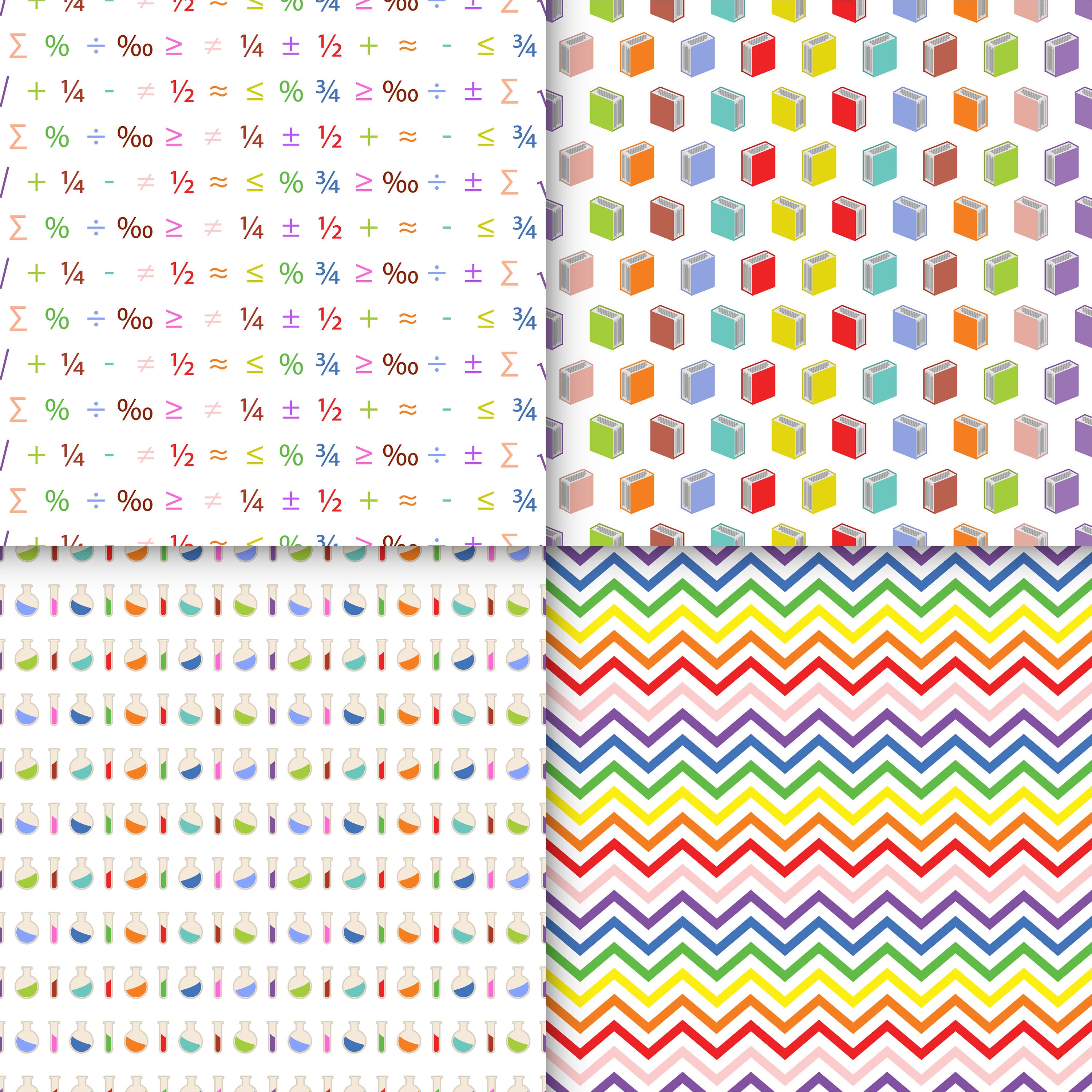 Seamless Back to School Patterns Seamless Back to School - Etsy