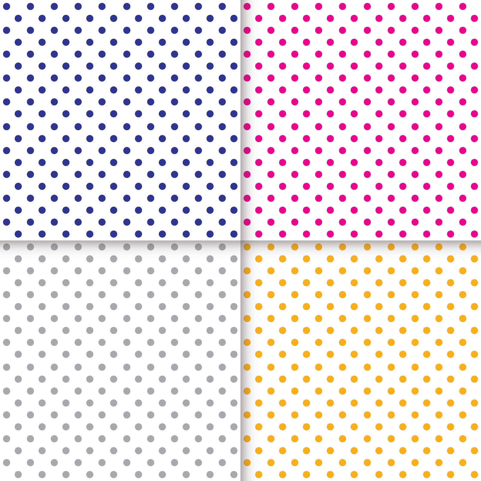 Seamless Polka Dot Basic Patterns, Seamless Polka Dot Digital Paper ...