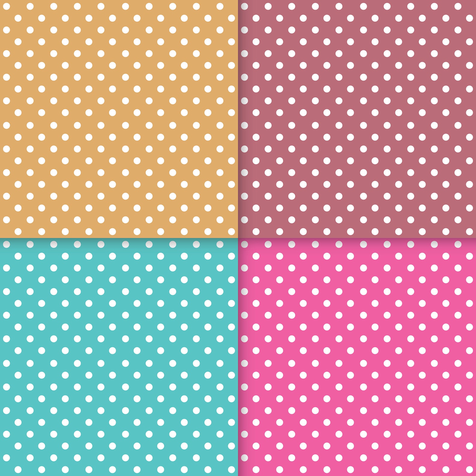 Seamless Pastel Polka Dots Patterns, Seamless Pastel Polka Dots Digital ...