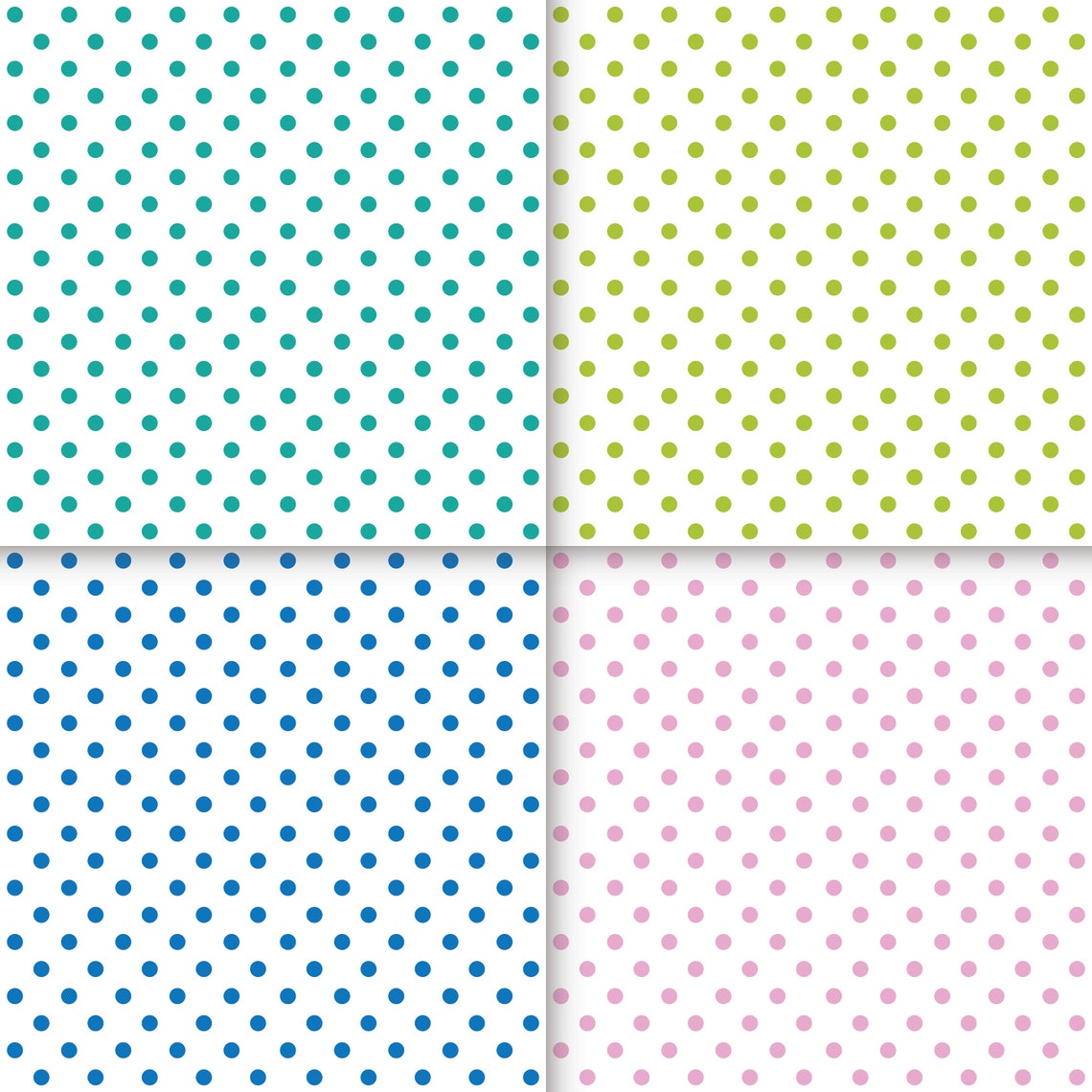Seamless Polka Dot Basic Patterns, Seamless Polka Dot Digital Paper ...