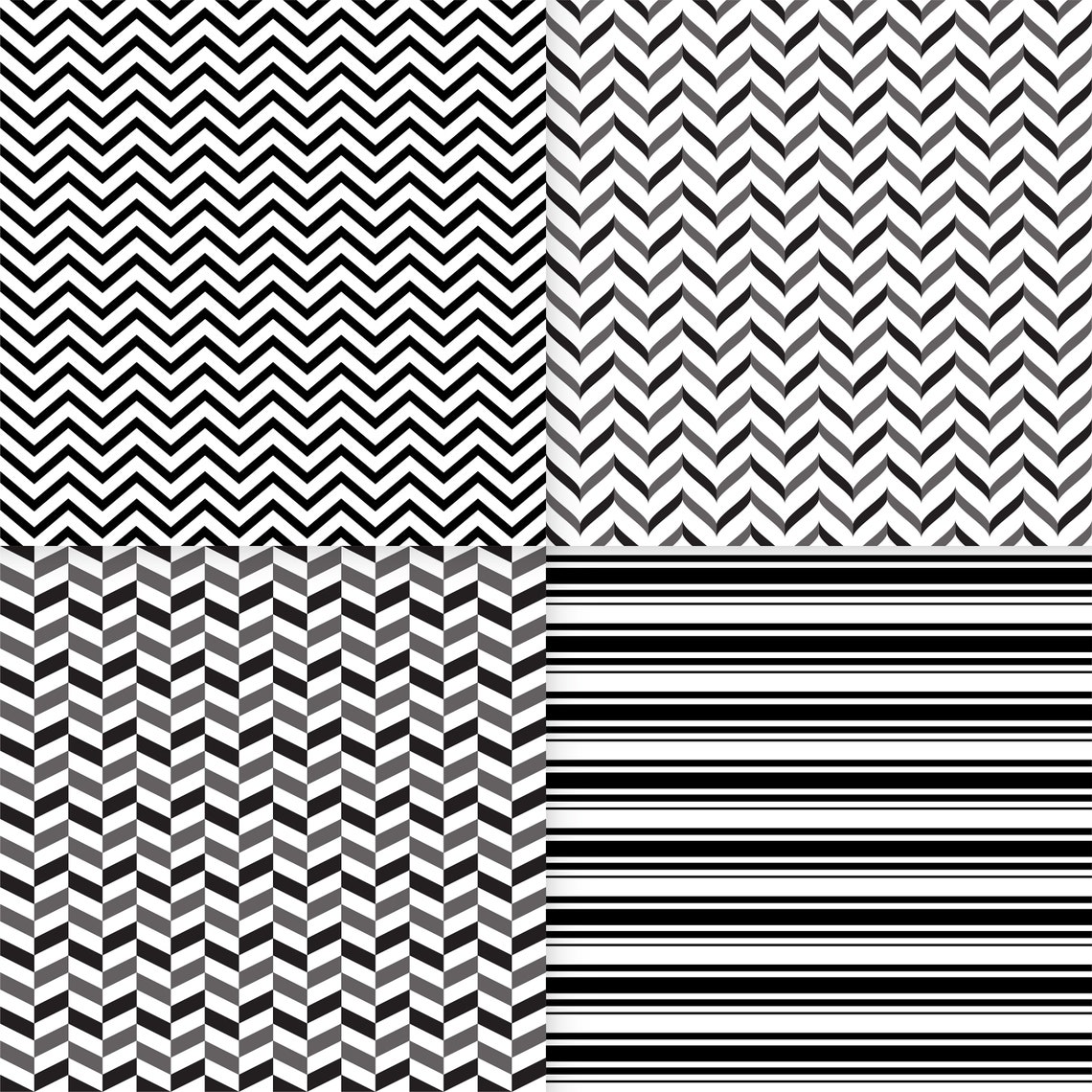Seamless Black and White Basic Patterns, Seamless Black and White ...