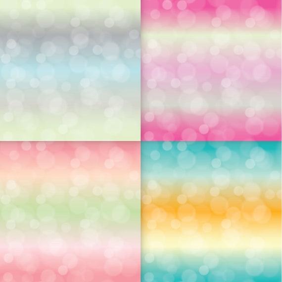 Papercraft Seamless Colorful Bokeh Digital paper Seamless Colorful ...