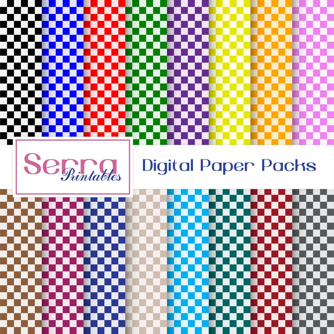 Chessboard Patterns, Chessboard Digital Paper, Chessboard Textures - Etsy