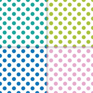 Seamless Polka Dot Basic Patterns, Seamless Polka Dot Digital Paper ...