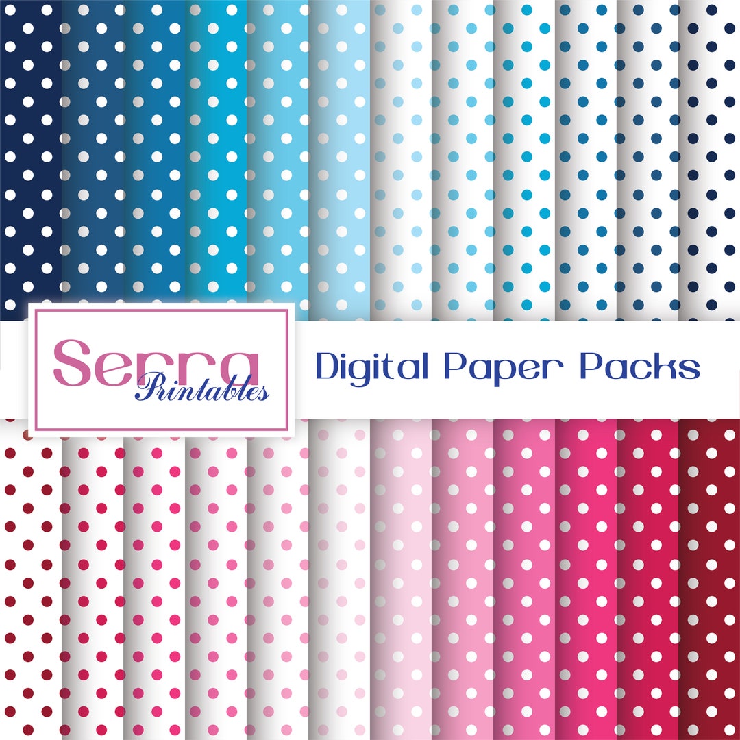 Seamless Polka Dot Basic Patterns, Seamless Polka Dot Digital Paper ...