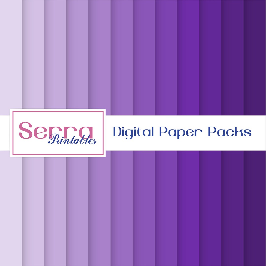 Shades of Grape Digital Paper Pack - Etsy