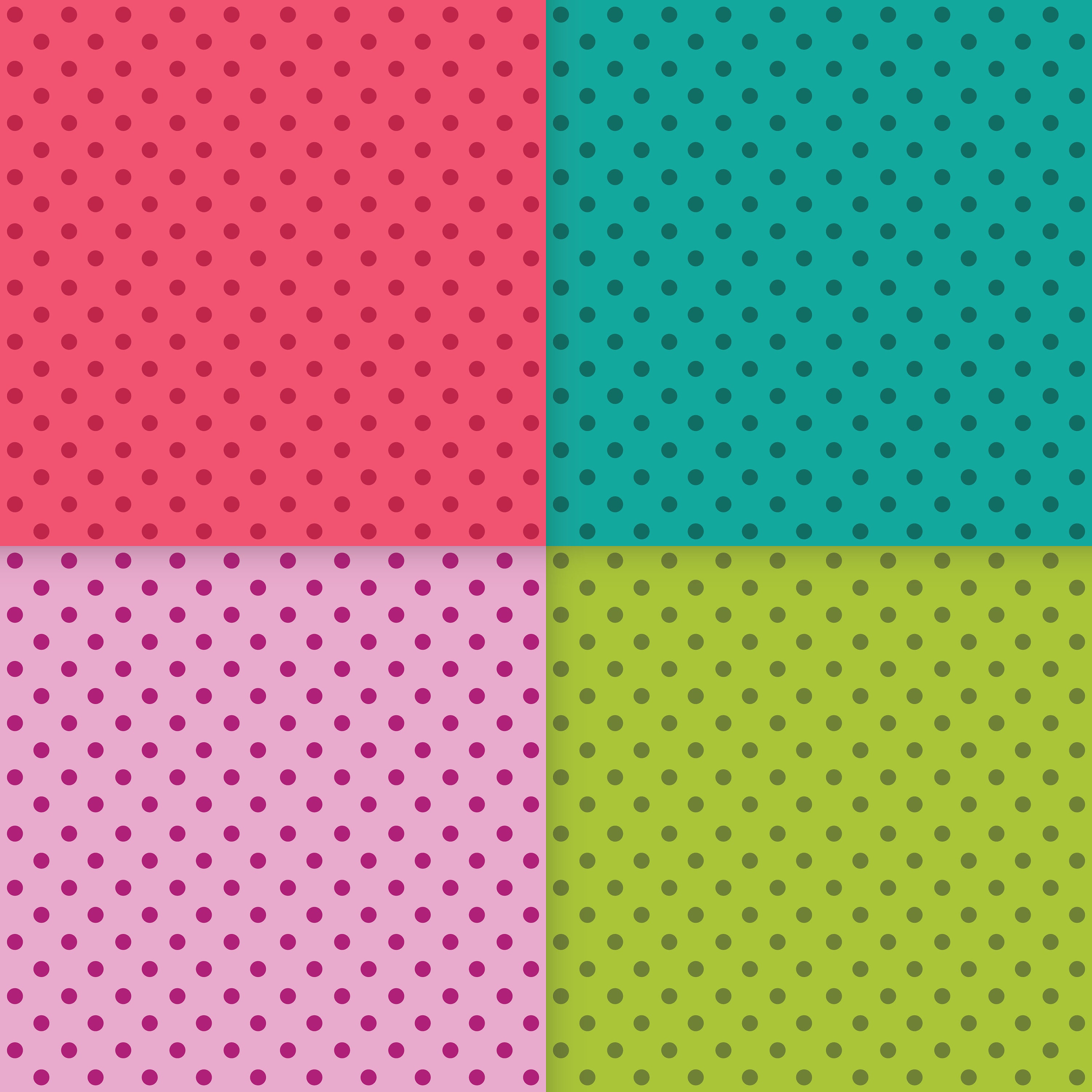 Seamless Polka Dot Basic Patterns, Seamless Polka Dot Digital Paper ...