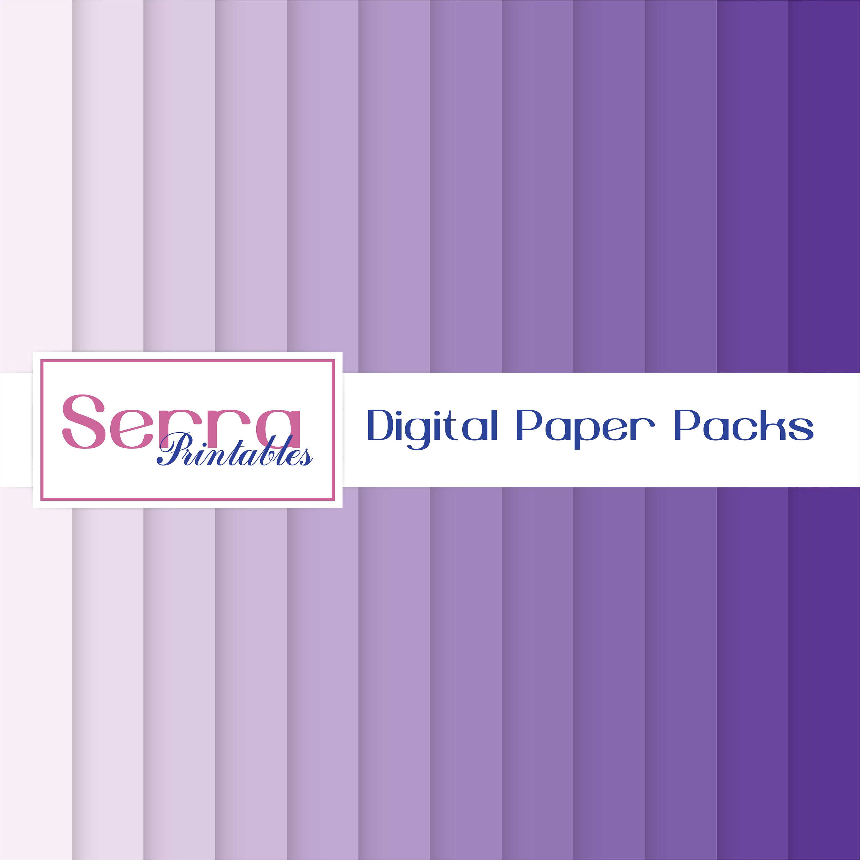 Shades of Purple Digital Paper Pack - Etsy