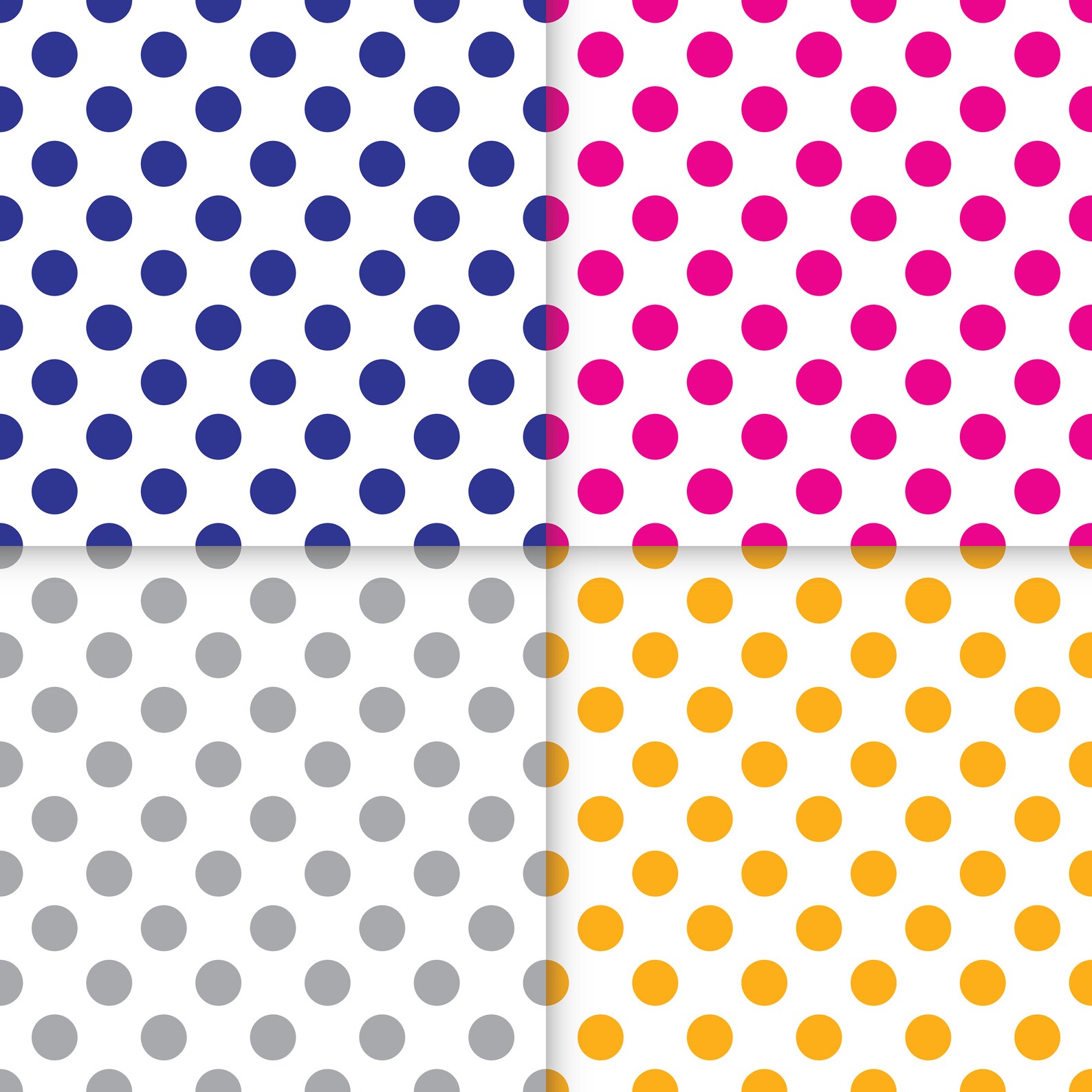 Seamless Polka Dot Basic Patterns, Seamless Polka Dot Digital Paper ...