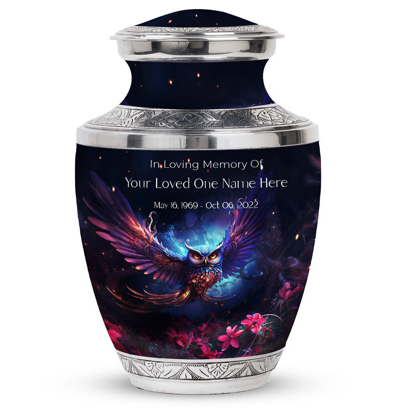 Starry Vigil Twilight Owl Memorial Urn – Guardian of the Night Series ...