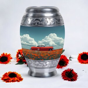 Custom Classic Car Adult Cremation Urns for Human Ashes With Velvet Bag ...