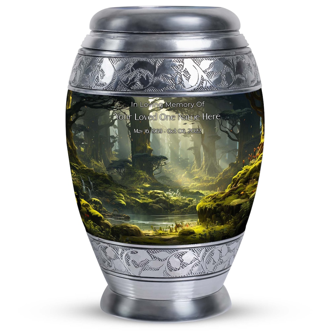 Nature Inspired Forest Small Keepsake Urns for Human Ashes Upto 200 ...