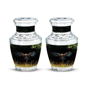Personalized Bird Lover Memorial Urn 1-200 Cubic Inches Handcrafted ...