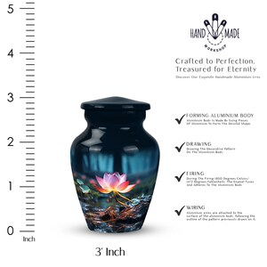 Elegant Handmade Floral Cremation Urns for Human Ashes Upto 200 Cubic ...