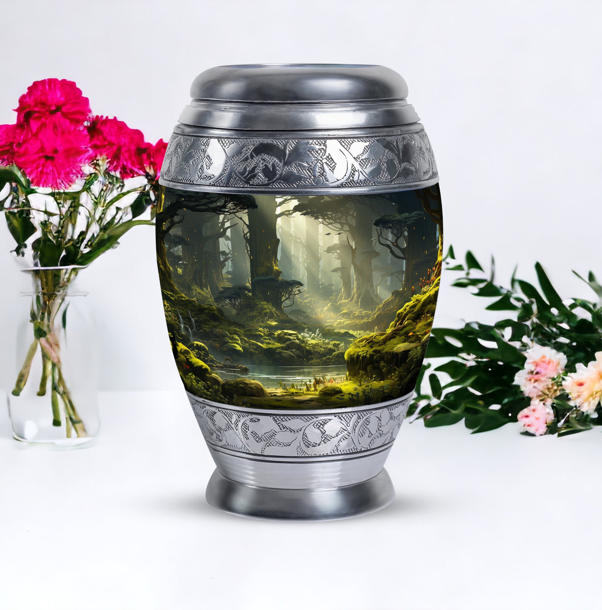 Nature Inspired Forest Small Keepsake Urns for Human Ashes Upto 200 ...