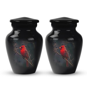 Cardinal Bird Urn for Human Ashes Adult 1-200 Cubic Inches Nature ...