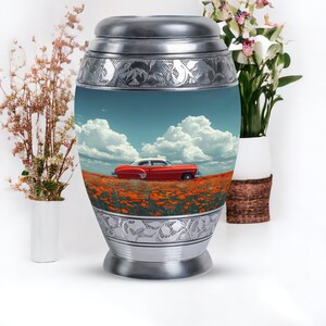 Custom Classic Car Adult Cremation Urns for Human Ashes With Velvet Bag ...