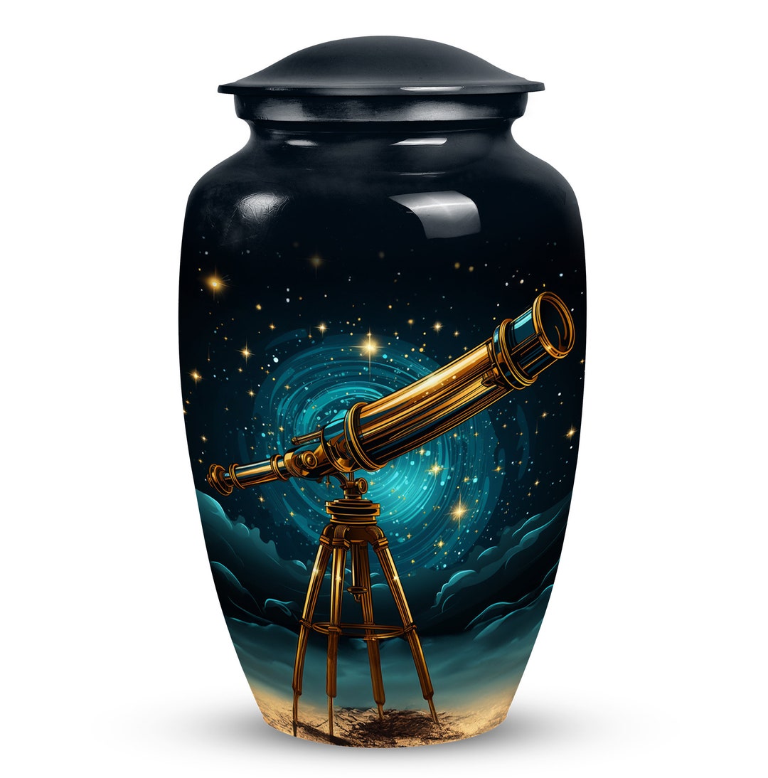 Celestial Explorer Memorial Adult Urns – Midnight Blue With Starlight ...