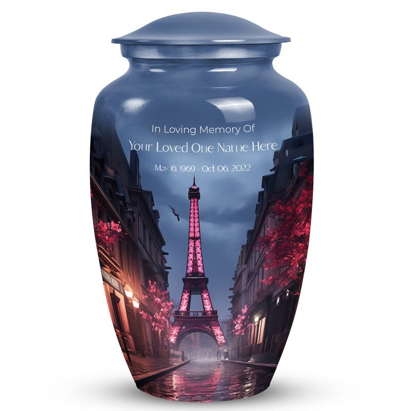 Artistic Eiffel Tower Cremation Urn Tribute Memorial Urn for a Touch of French Elegance Adult ...