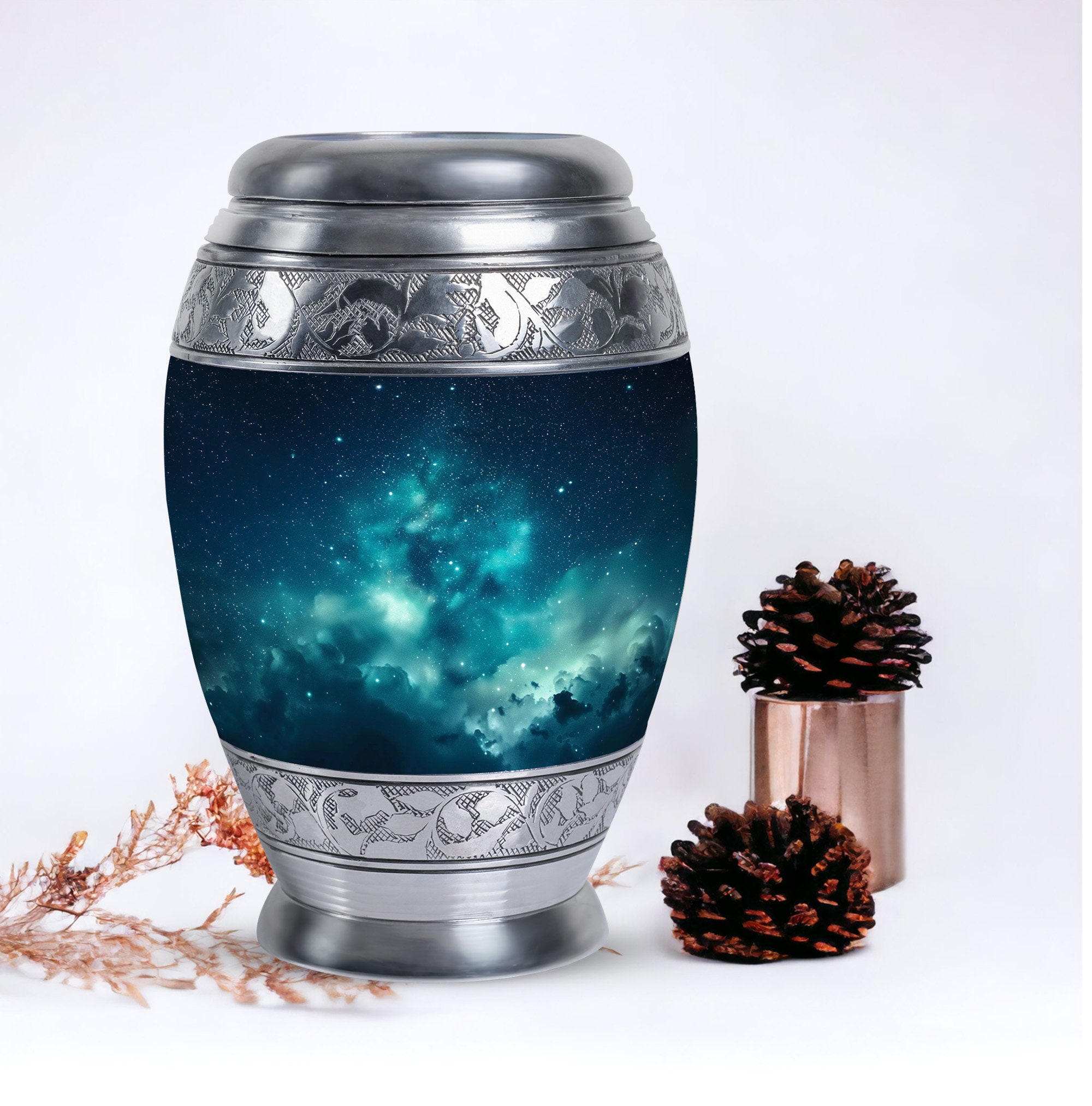 Starry Night Sky Urn Urn for Ashes Adult Male Upto 200 Cubic Inches ...