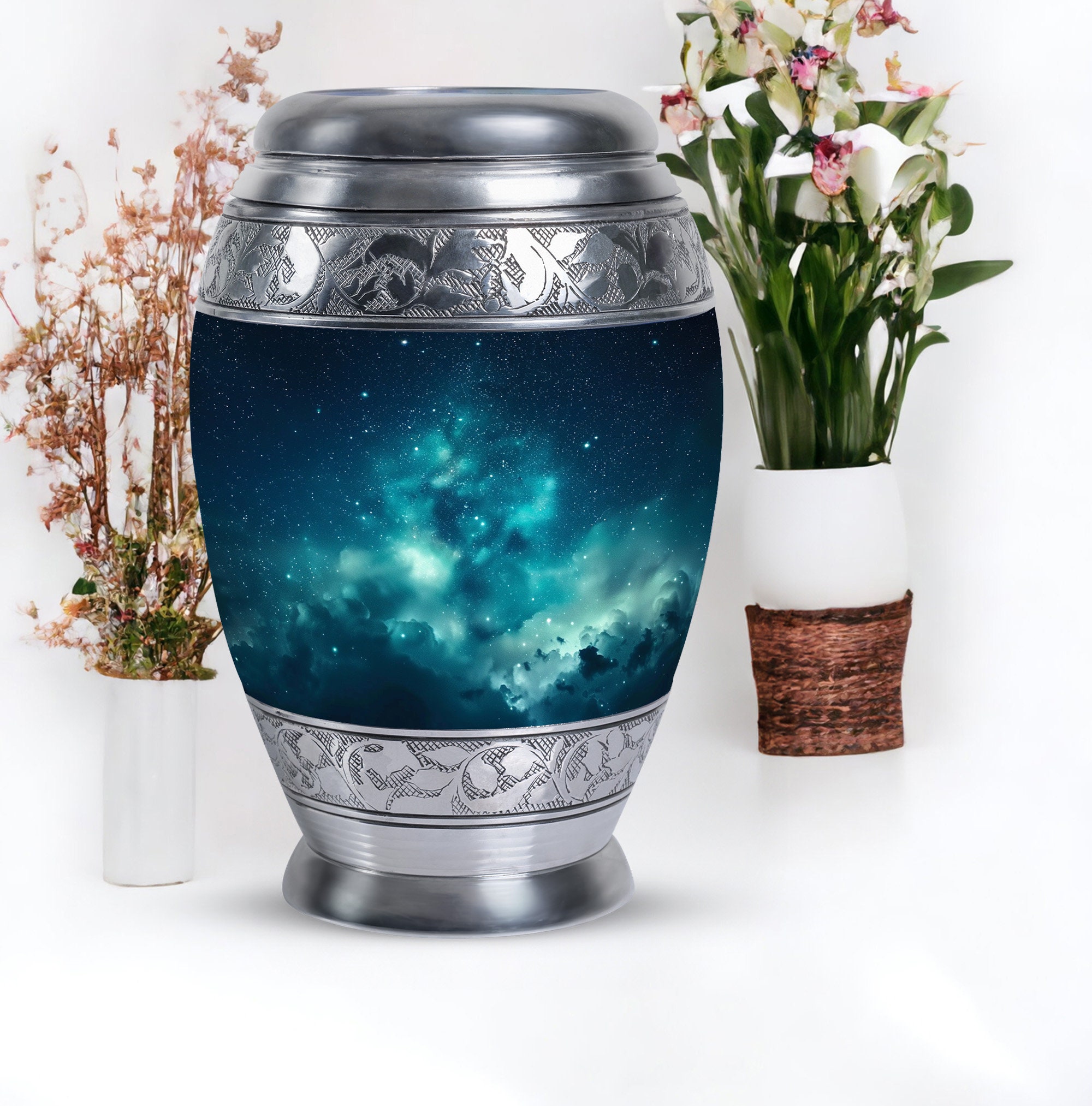Starry Night Sky Urn Urn for Ashes Adult Male Upto 200 Cubic Inches ...