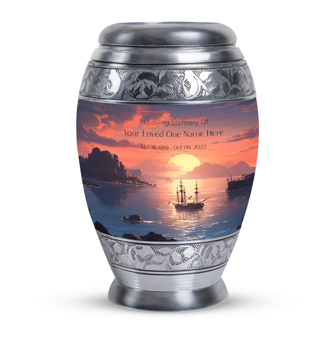 Sailing Ship Memorial Keepsake Urns for Human Ashes Upto 200 Cubic ...