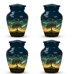 Mystic Tree Galaxy Urn: Enchanted Forest Cremation Urn for Adult Female ...