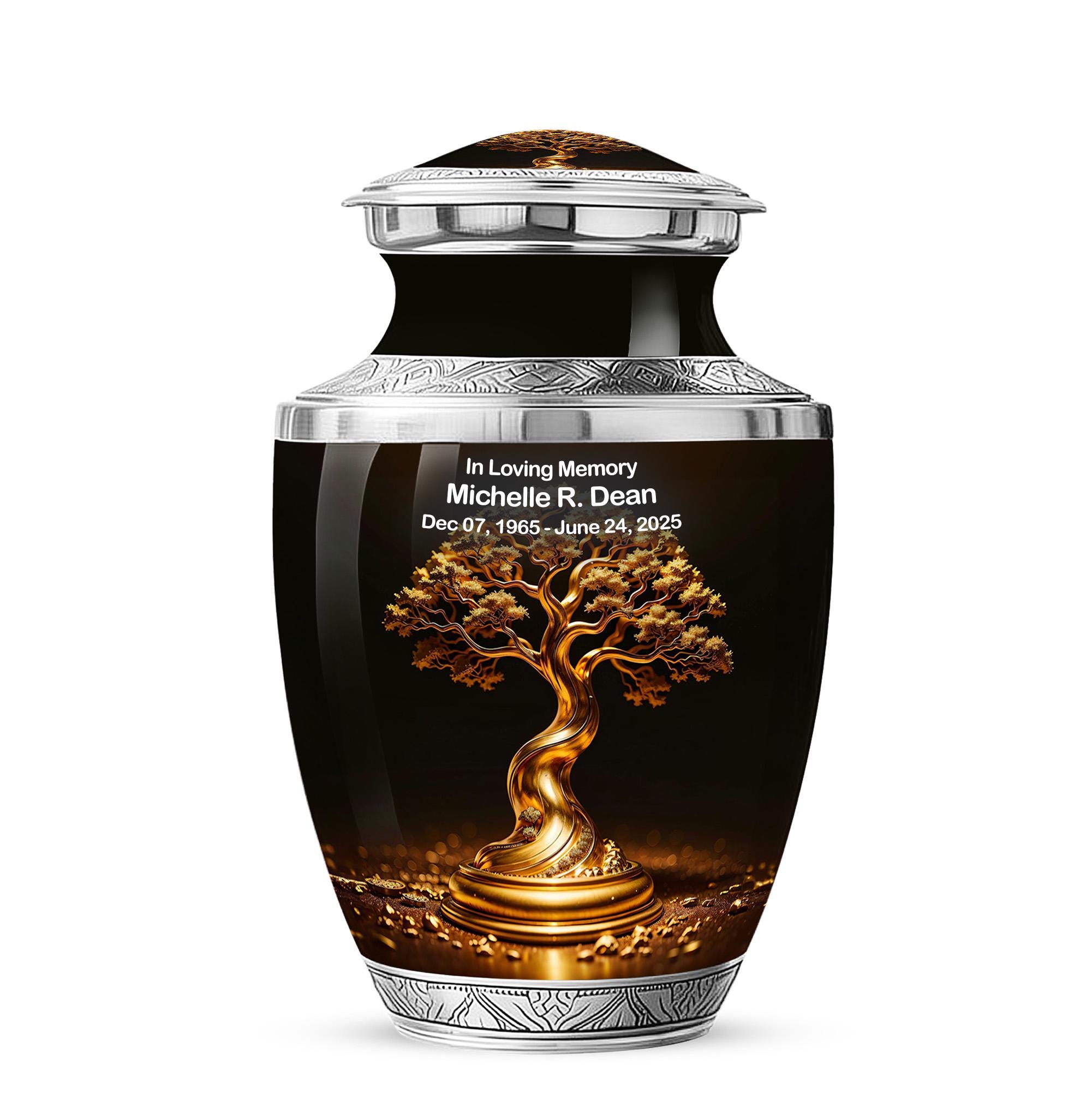 Customizable Memorial Urn With Tree of Life Design Engraved Urn for ...