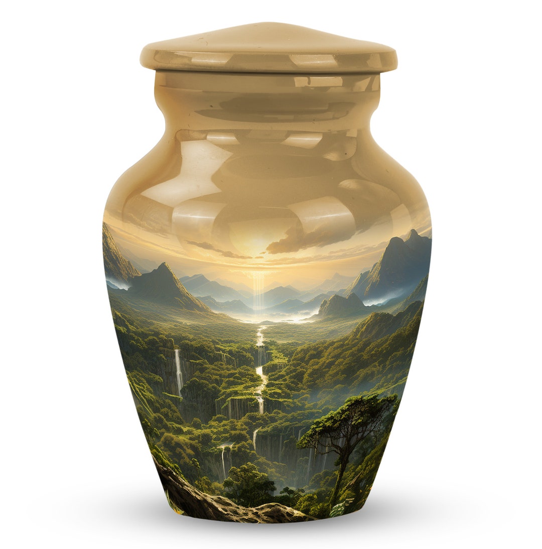 Handcrafted Cremation Urns for Adult Ashes Women Upto 200 Cubic Inches ...