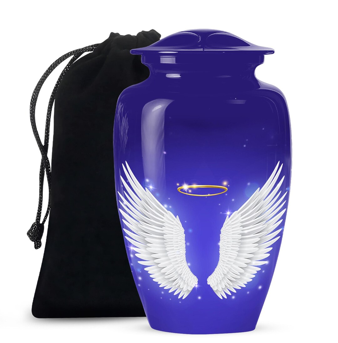 Angelic Blue Heaven Honor and Spirit Cremation Urns - Keepsake Sizes 1 ...