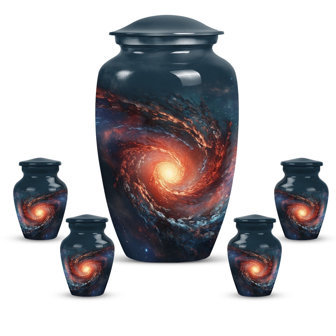 Personalized Cosmos Celestial Galaxy Burial Urns for Adult Human Ashes ...