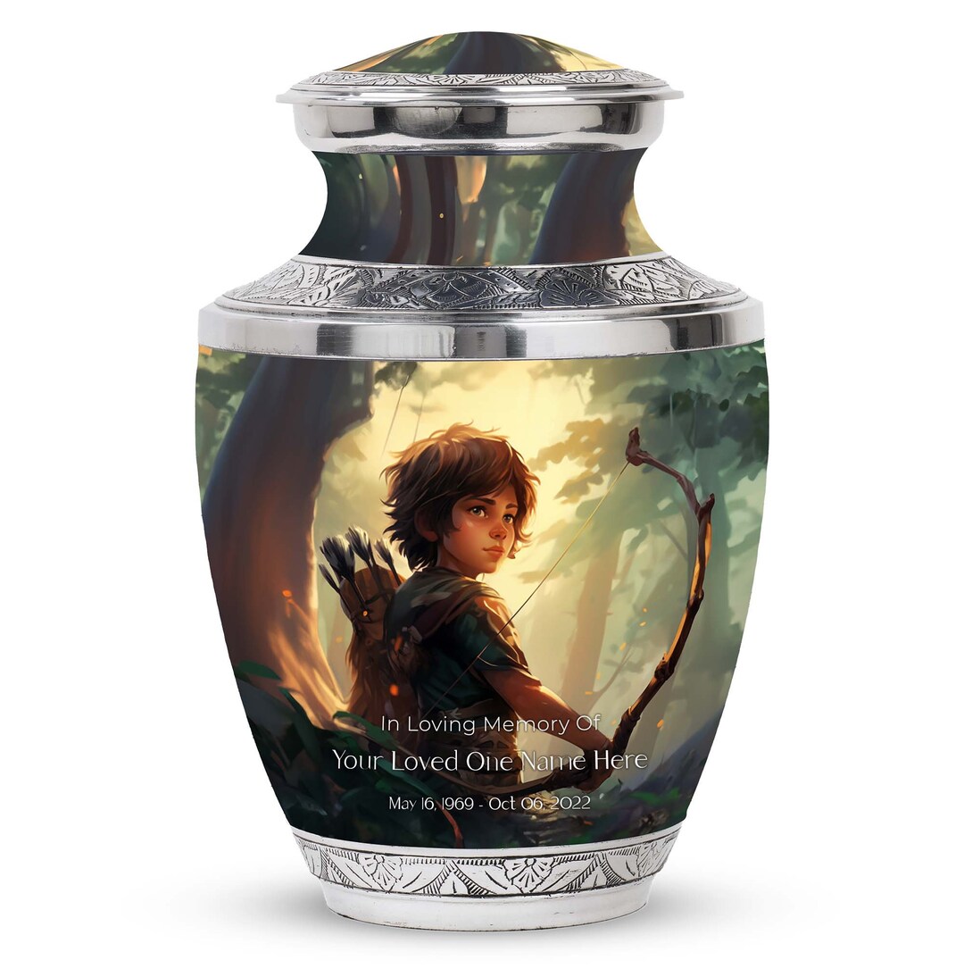 Enchanted Forest Archer Personalized Memorial Urns for Warrior With ...