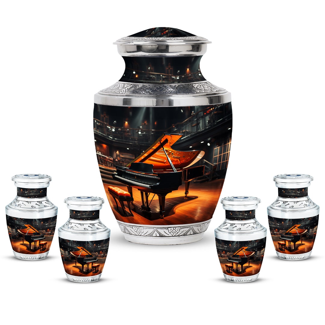 Personalized Piano Classical Music Lover Funeral Cremation Urns for ...