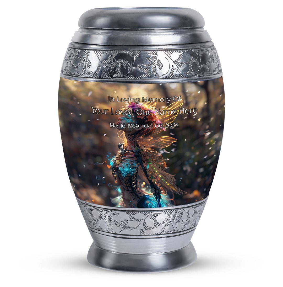 Enchanted Mystical Fairy Wing Urns for Women Human Ashes Upto 200 Cubic ...