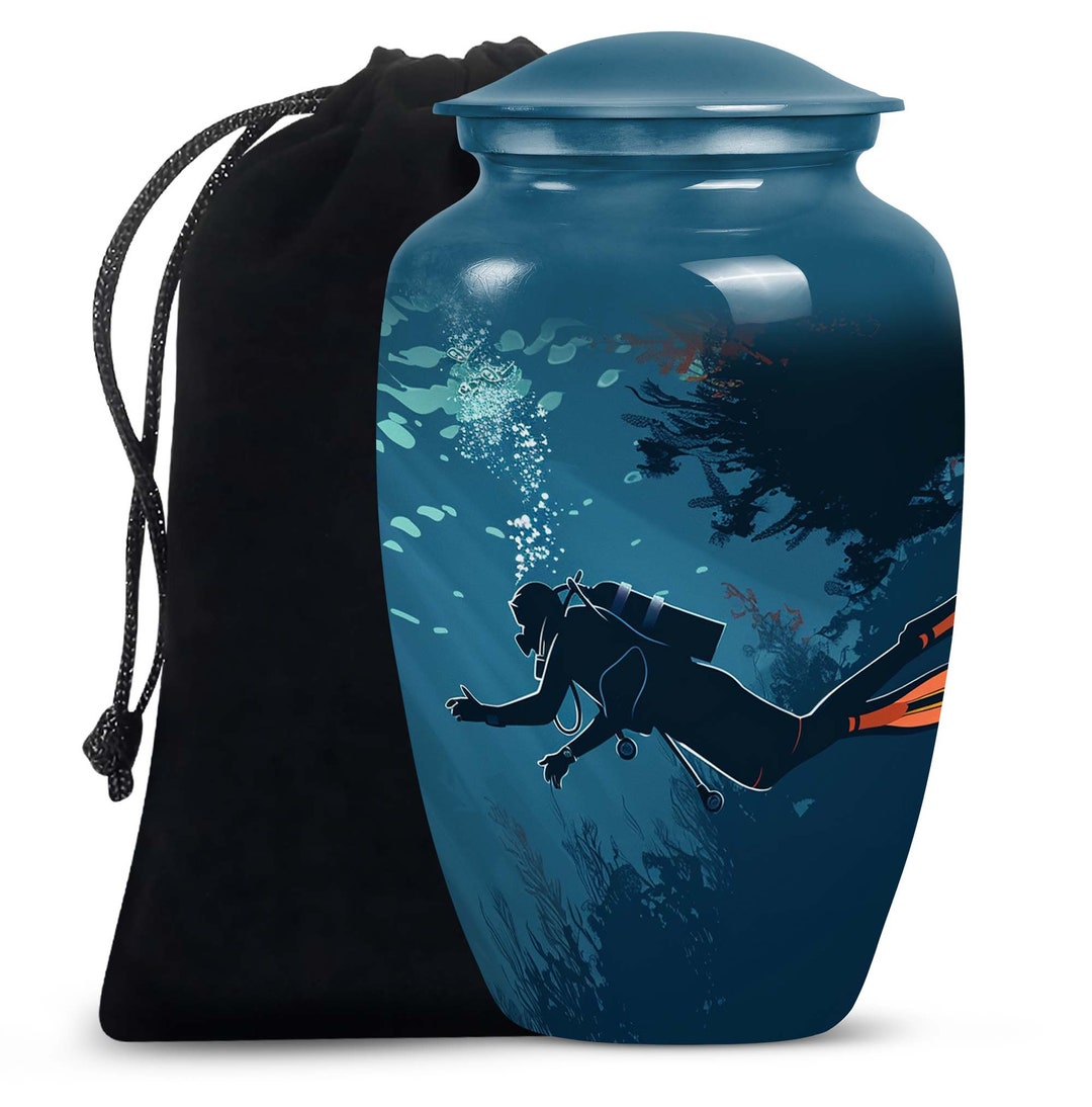Oceanic Journey Adult Male Urn Marine Adventure Funeral Urn Upto 200 ...