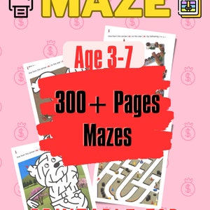 300+ Colorful Mazes to Print for Ages 3-7 Kids With Fun Activities and ...