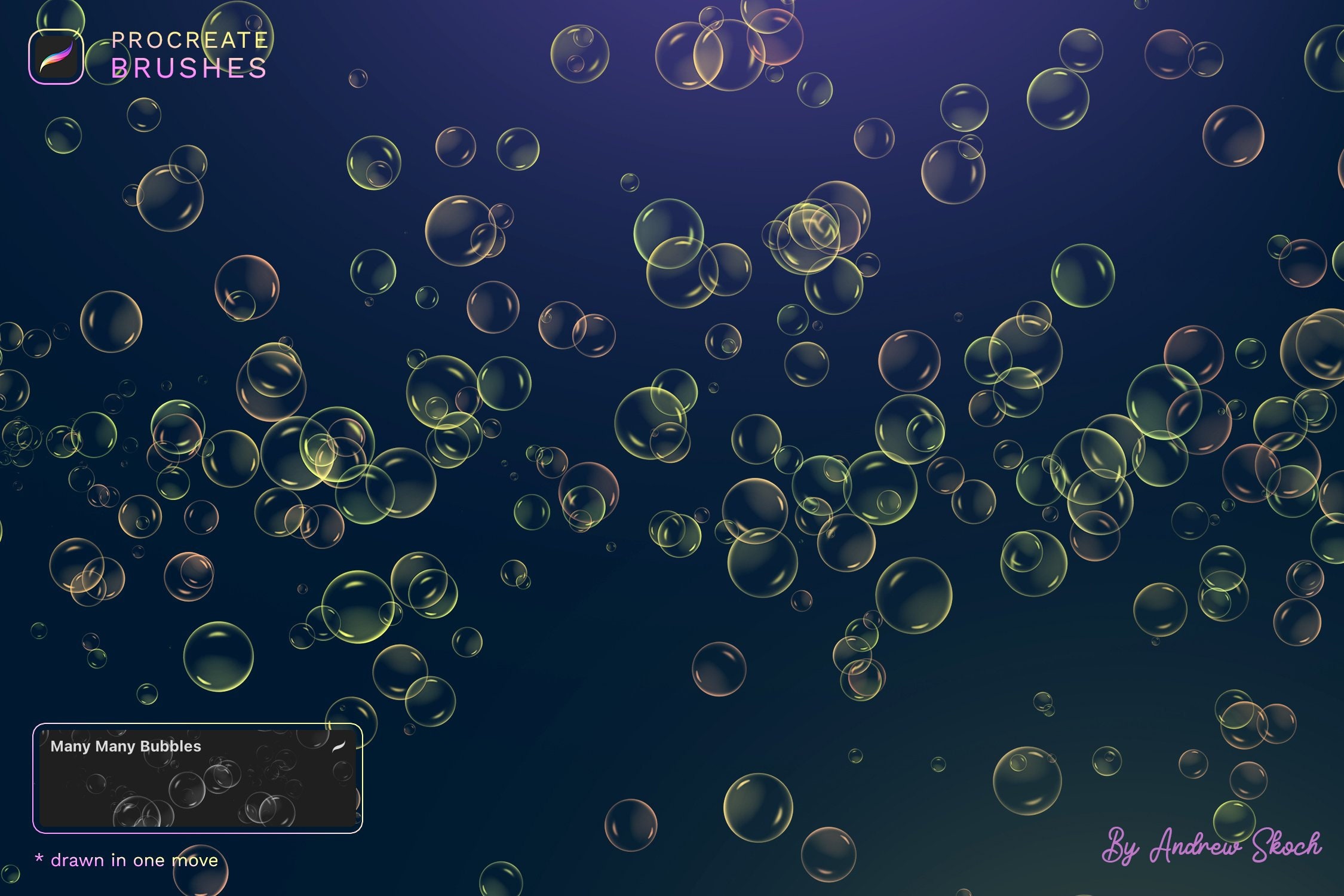 11 Bubbles Procreate Brushes, Instant Digital Download - Etsy