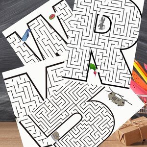 26 Alphabet Mazes to Print for Kids With Fun Educational Activities ...