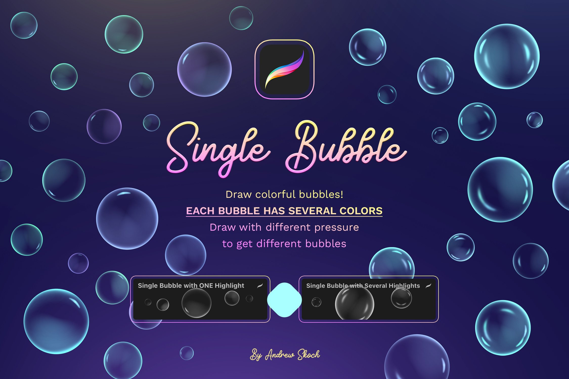 11 Bubbles Procreate Brushes Instant Digital Download - Etsy
