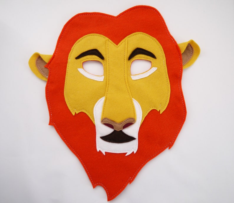 Mufasa Lion costume mask kids and adult size gift book day | Etsy