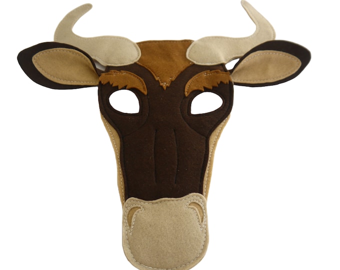 Wildebeest Costume Mask, Theatre Production, Headdress, Men's Boy's ...