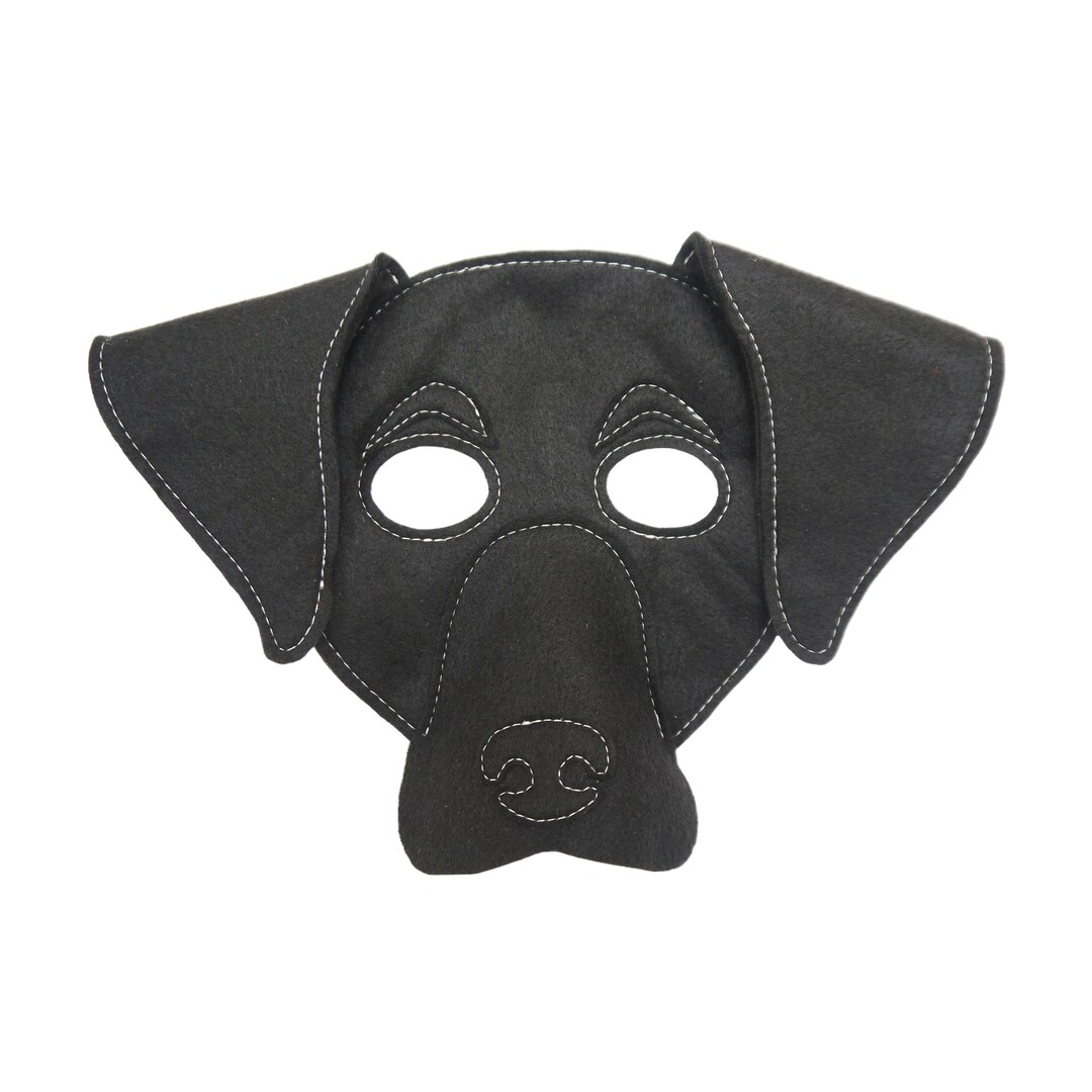 Halloween Black Labrador Costume Mask and Paws, Halloween, Book Day ...