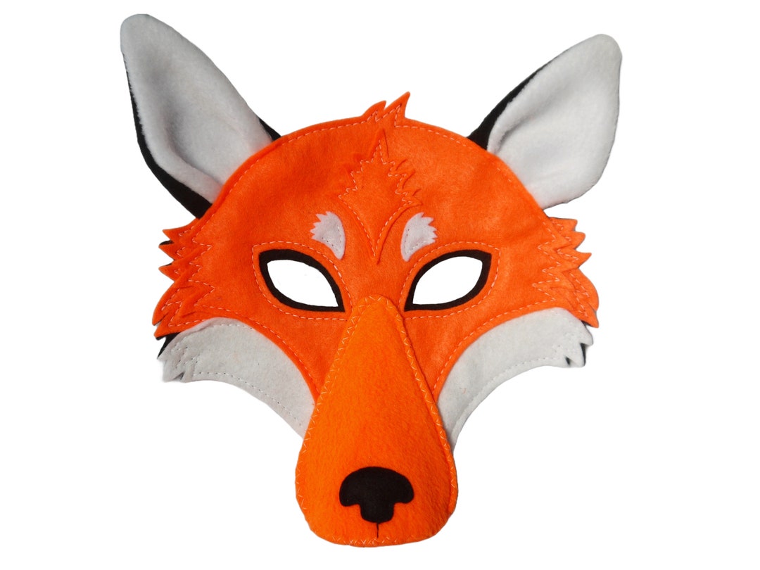Fox Costume Mask, World Book Day, Mr Fox, Boys Men's, Kids and Adult ...