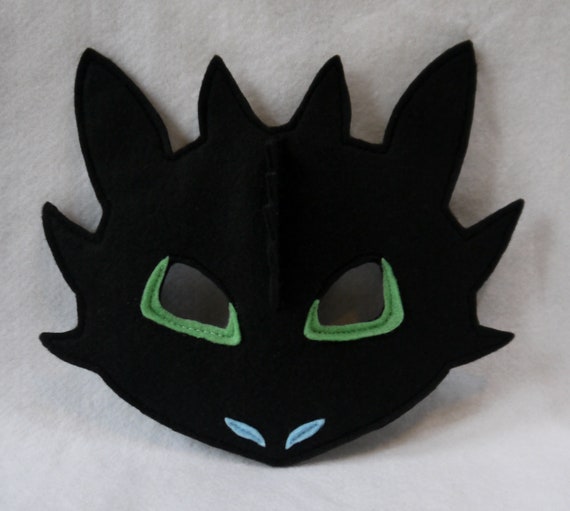 Toothless mask with head spikes Light Fury inspired costume | Etsy