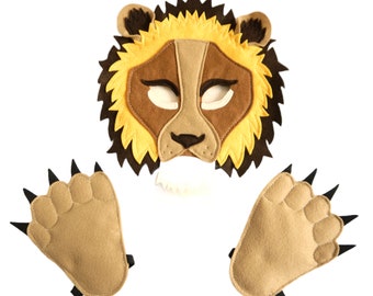 Lion Cub Costume Mask Kids and Adult Size - Etsy