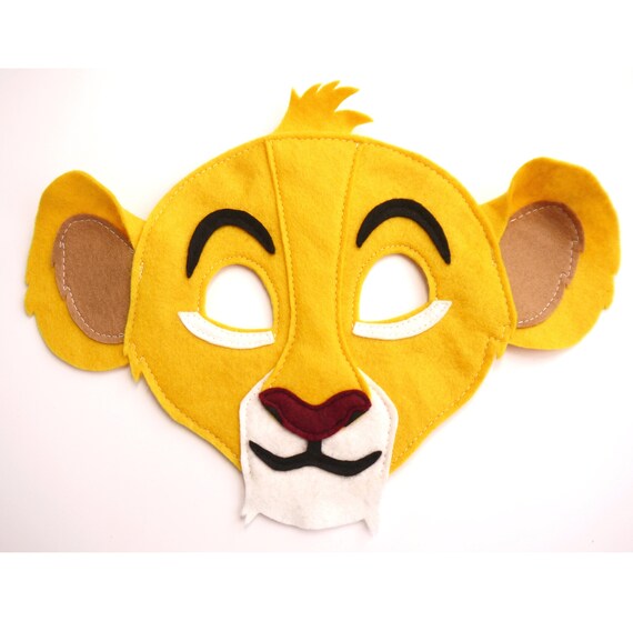 Simba Lion costume mask kids and adult size Lion cub World | Etsy