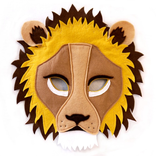 Lion Cub Costume Mask Kids and Adult Size - Etsy