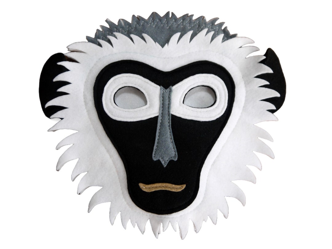 Monkey Mask Costume, Vervet Book Day, Child and Adult Size, Cosplay ...