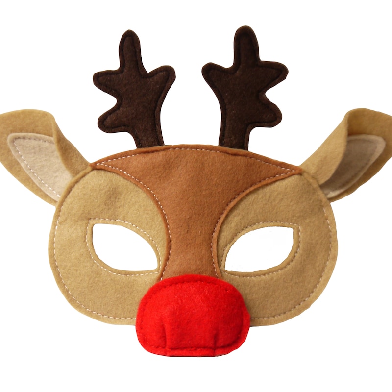 Reindeer Mask - Etsy