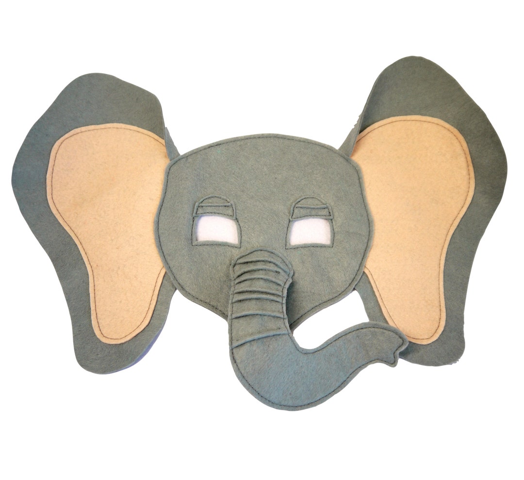 Elephant Costume Mask Book Day Kids and Adult Size Dress up Theatre ...